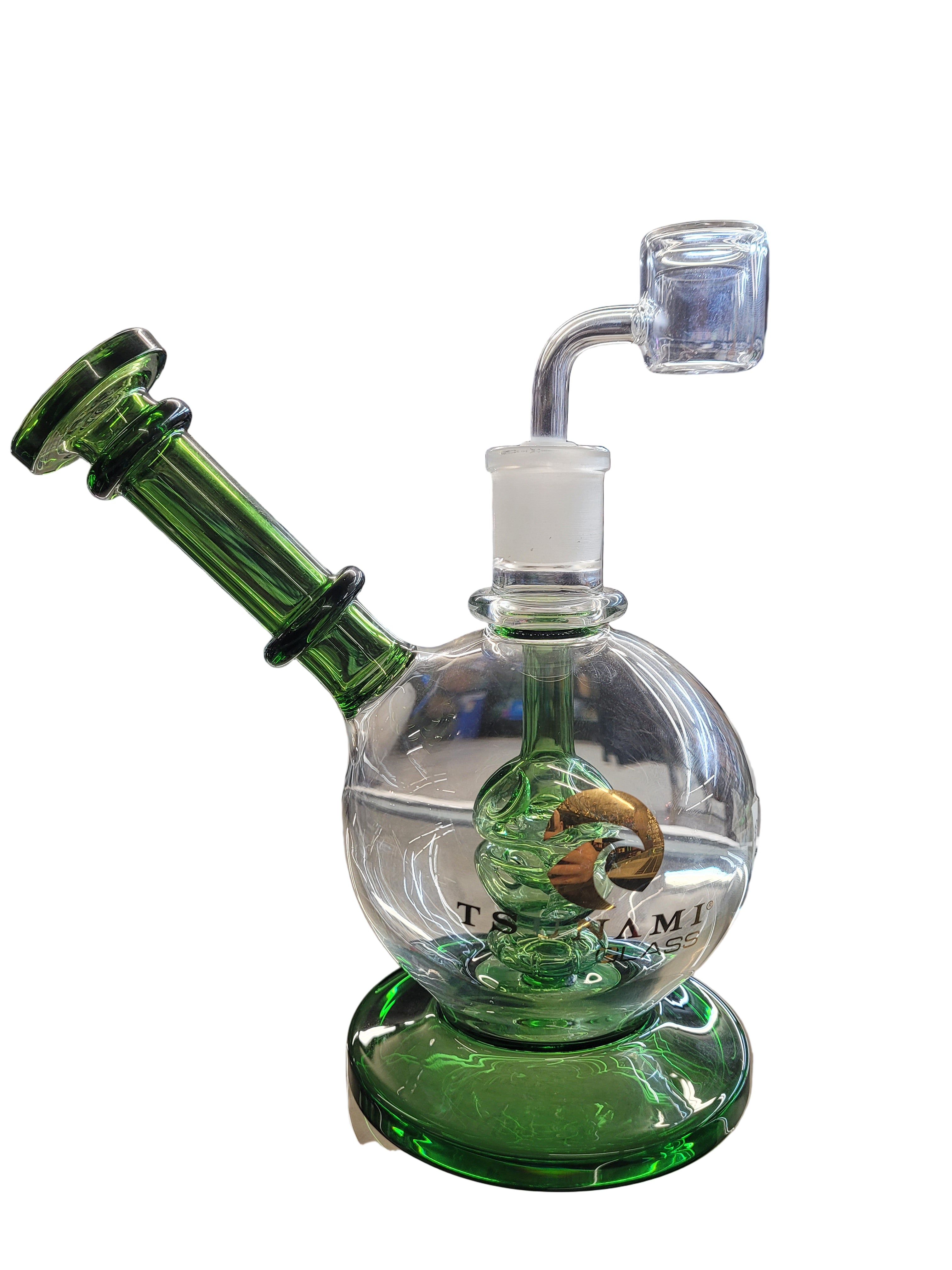 Waterpipe 7" Tsunami Glass Shower Head Dome Rig – Best Smoke Shop